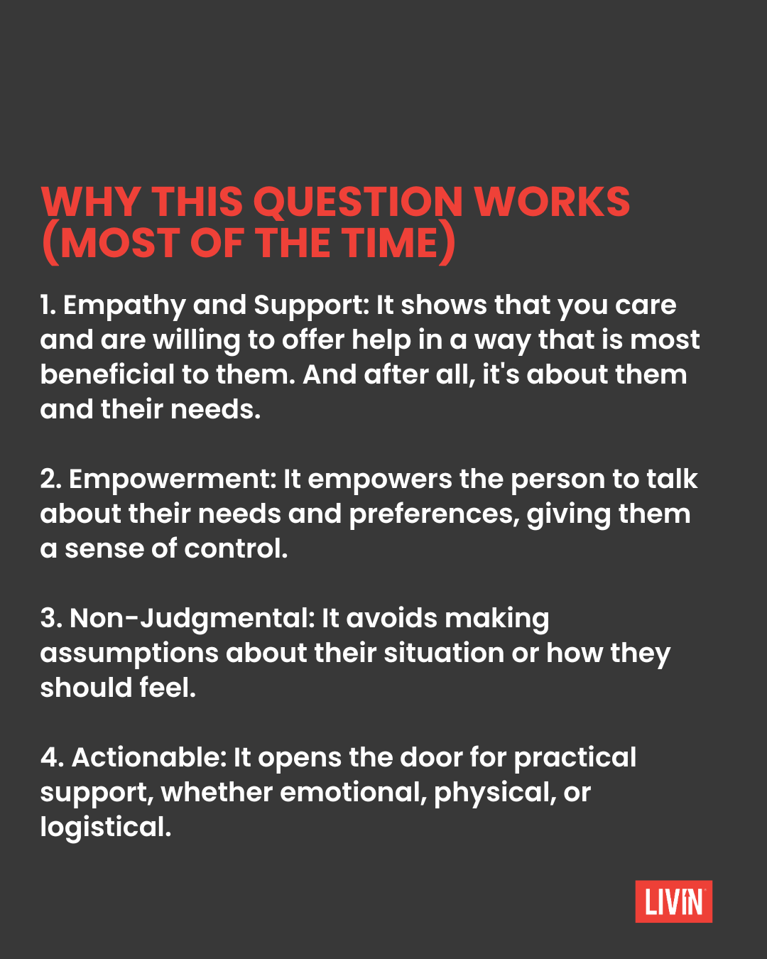 The Best Question to Ask Someone Who is Struggling - LIVIN